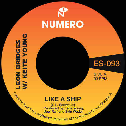 Leon Bridges & Keite Young - Like A Ship (7" Single, Colored Vinyl)